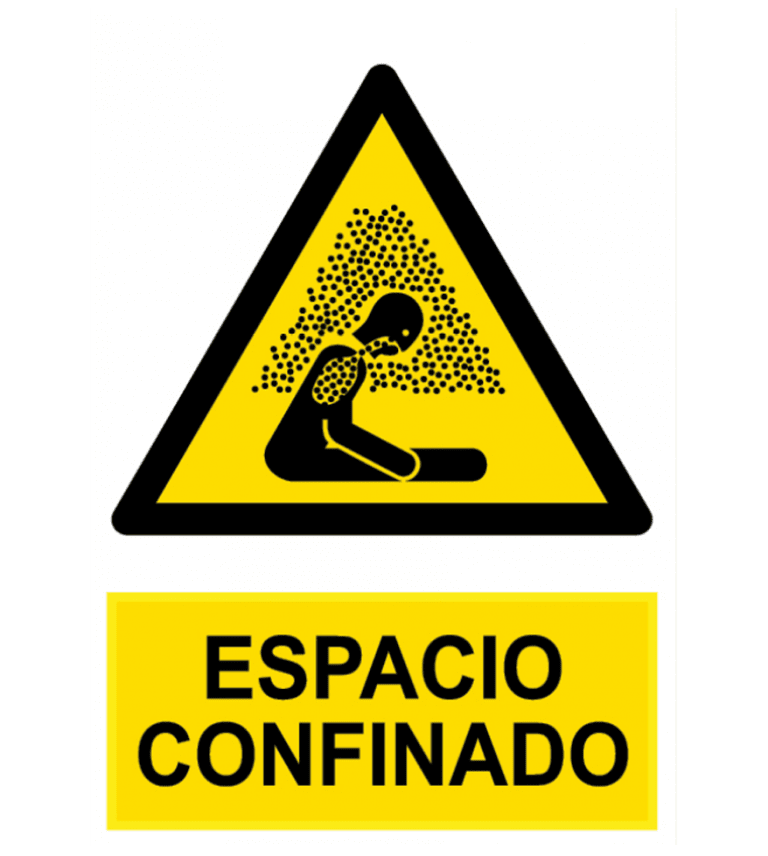 Señal / Cartel de Espacio confinado - SERIOR