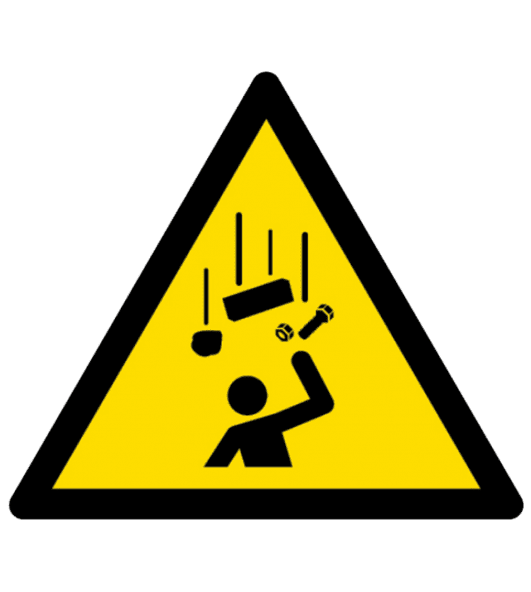 Señal / Cartel de Peligro. Caída de objetos - SERIOR